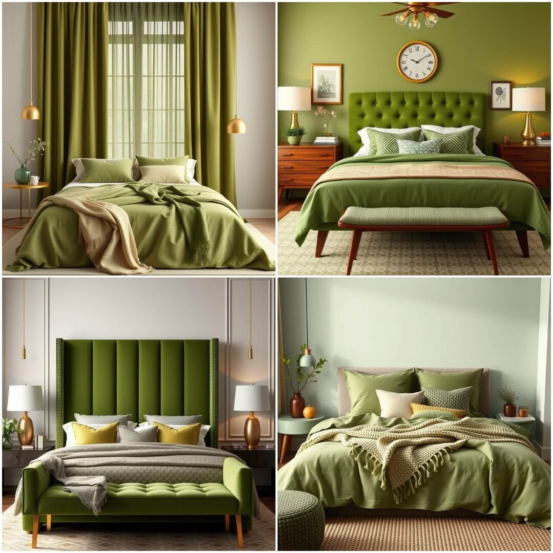 15 Decorating Ideas for Bedroom With Avocado Green To Copy