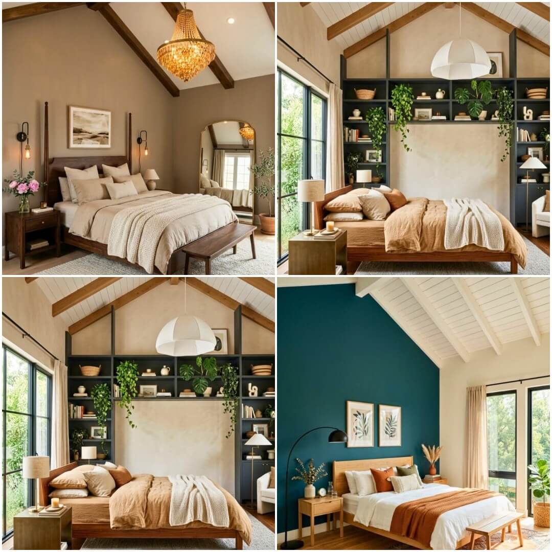 19 High Ceiling Bedroom Ideas for a Room That Feels Intentional